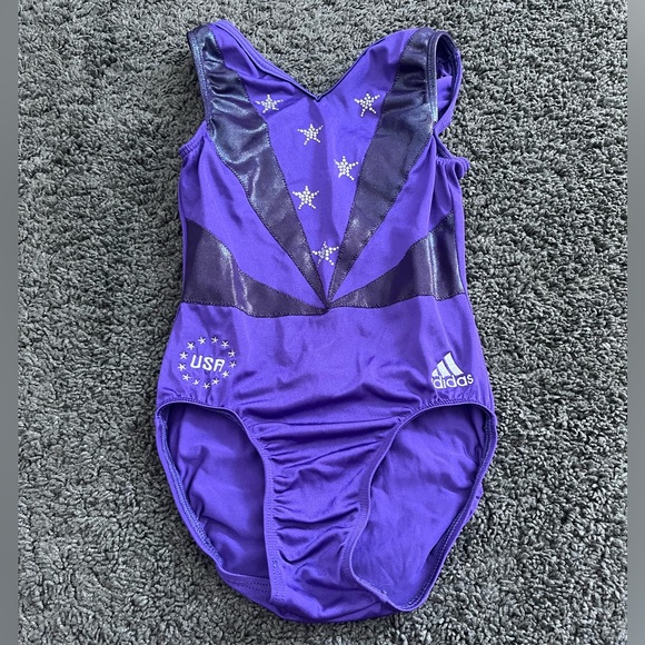 adidas | Other | Adidas Usa Gymnastics Leotard Child Large | Poshmark